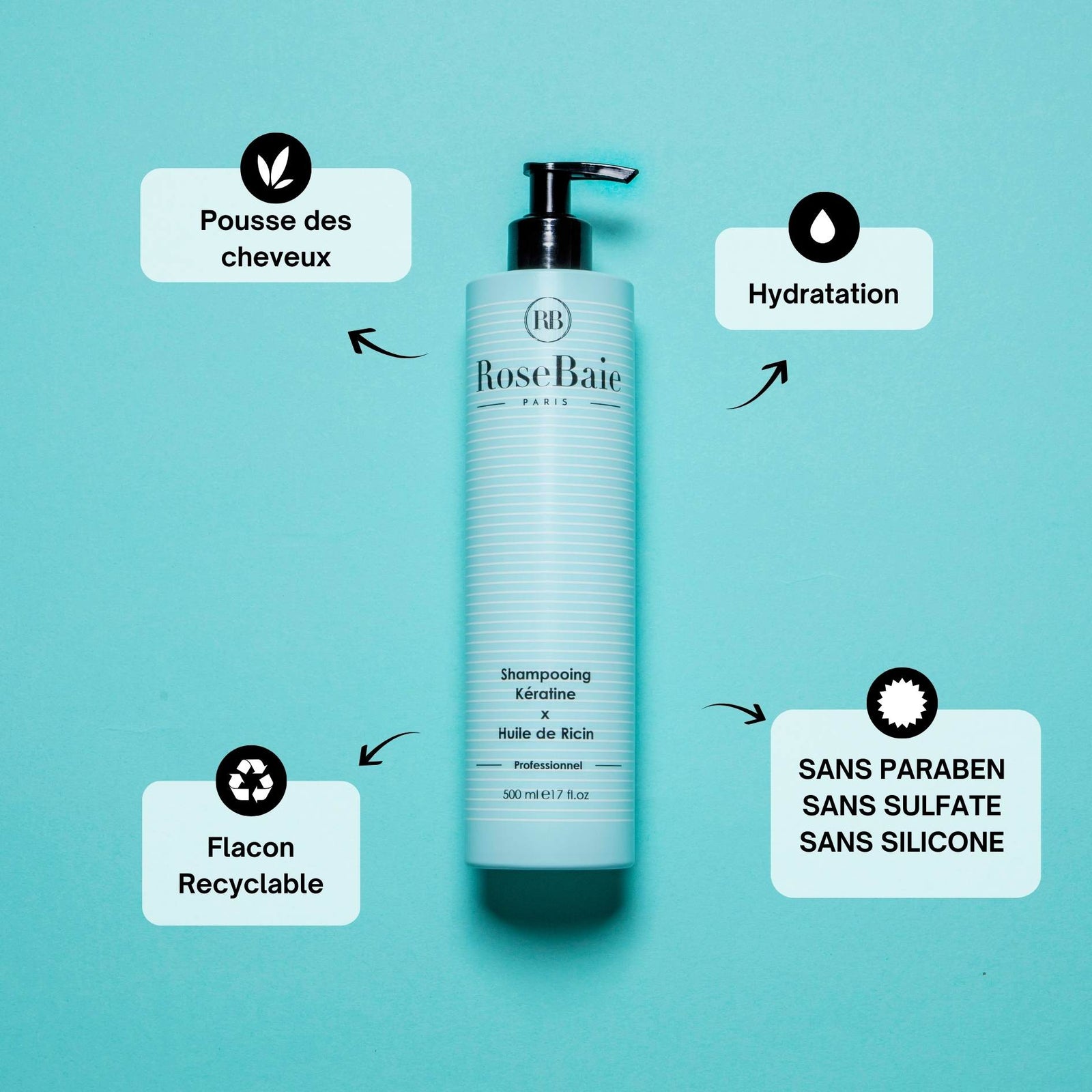 Rosebaie Paris – Soins Capillaires Premium & Shampoings Sans Sulfate